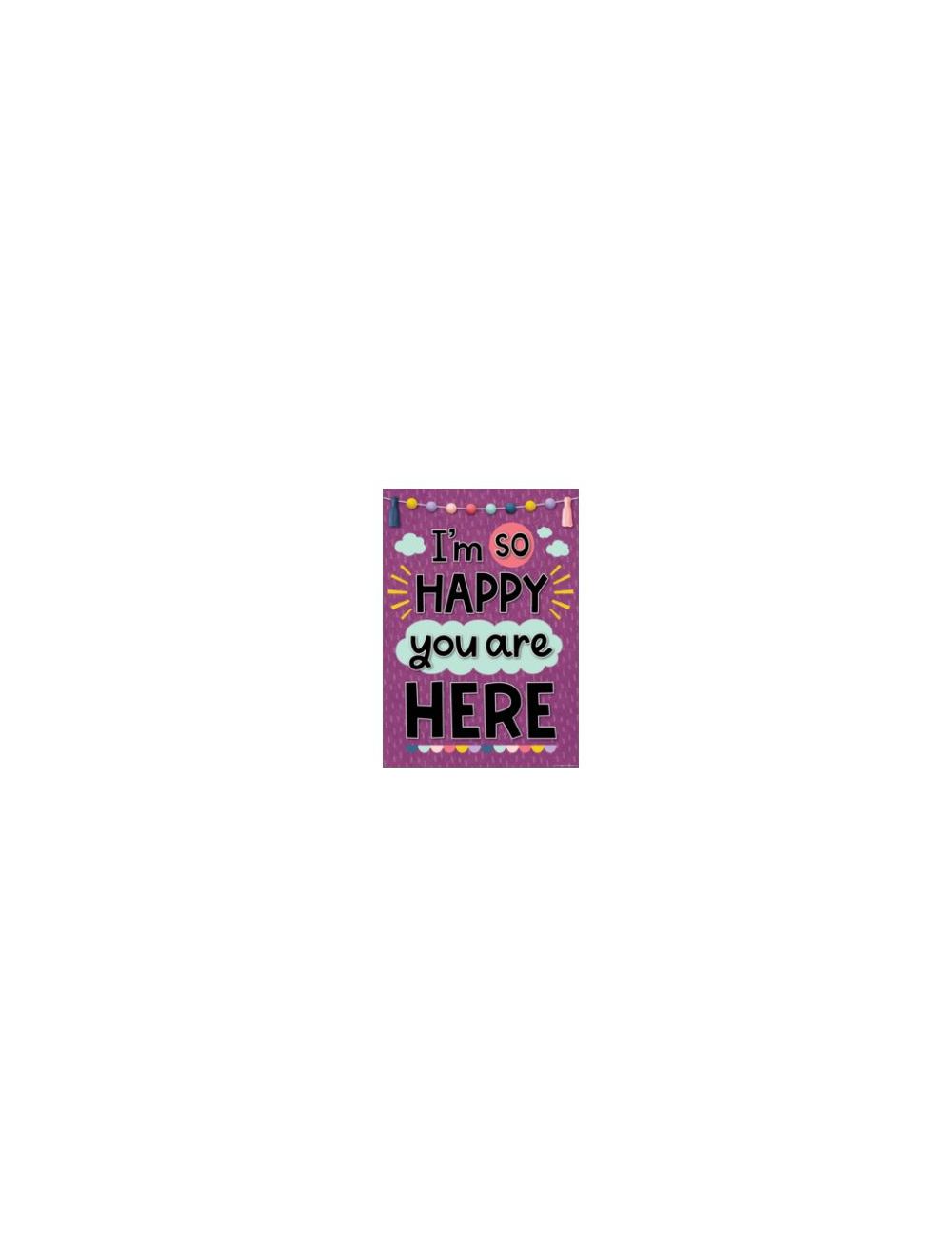 I’m So Happy You Are Here Positive Poster