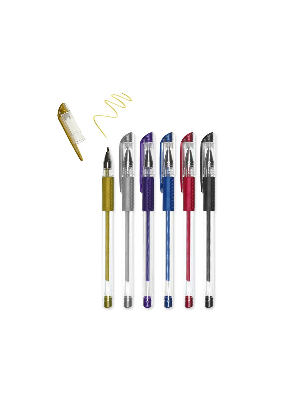 Color-Flow Gel Pen 'Living In Color' Premium Metallics 6pc