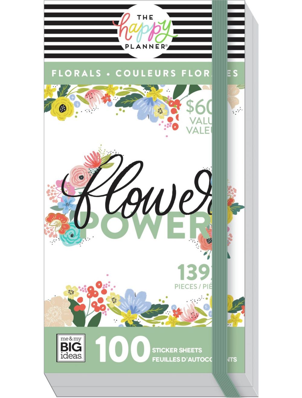 Flower Power Mega Value Pack Stickers - 100 Sheets