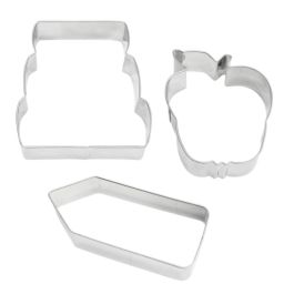 Back to School Cookie Cutter Set 3pc