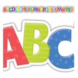 Colorful Alphabet Die-Cut Border Trim