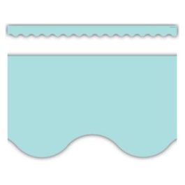 Pastel Blue Scalloped Border Trim