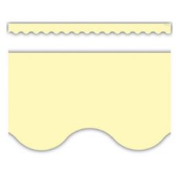 Pastel Yellow Scalloped Border Trim