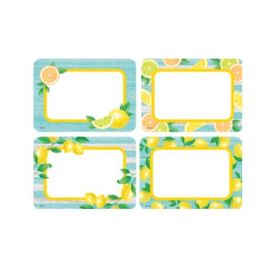 Lemon Zest Name Tags/Labels - Multi-Pack