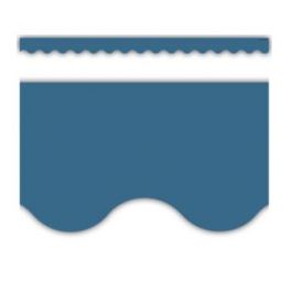 Slate Blue Scalloped Border Trim