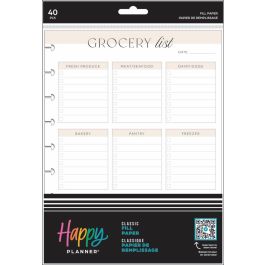 THP Market List Classic Fill Paper