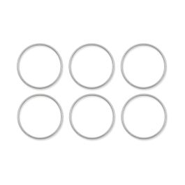 2" Galvanized Metal Rings 6pc